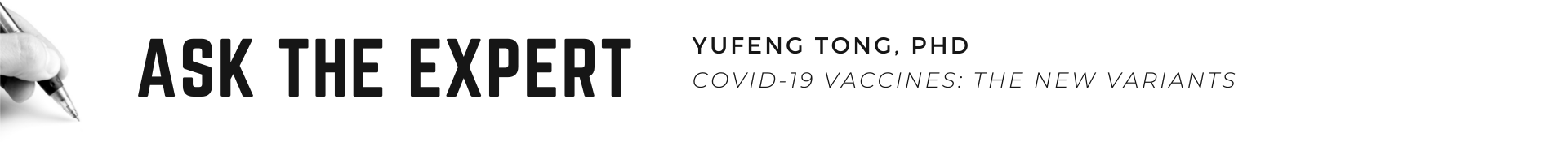 COVID-19 Vaccines - The new variants. - Yufeng Tong, PhD | Ask The Expert | WE SPARK HEALTH ...